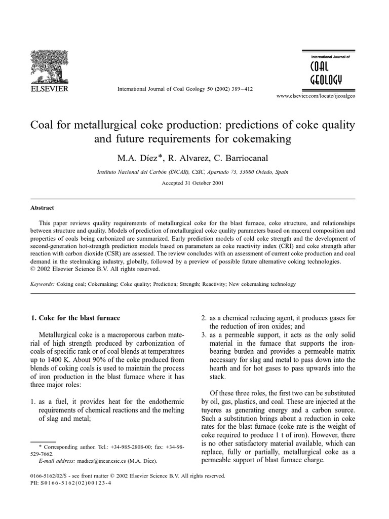 CSR Vs CRI Graph Coalformetallurgicalcokeproduction PDF | PDF | Coke ...