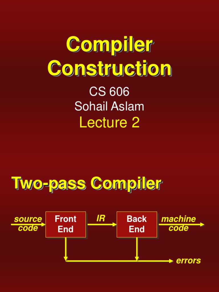 Understanding Two-Pass Compilers | PDF | Parsing | Syntax (Logic)