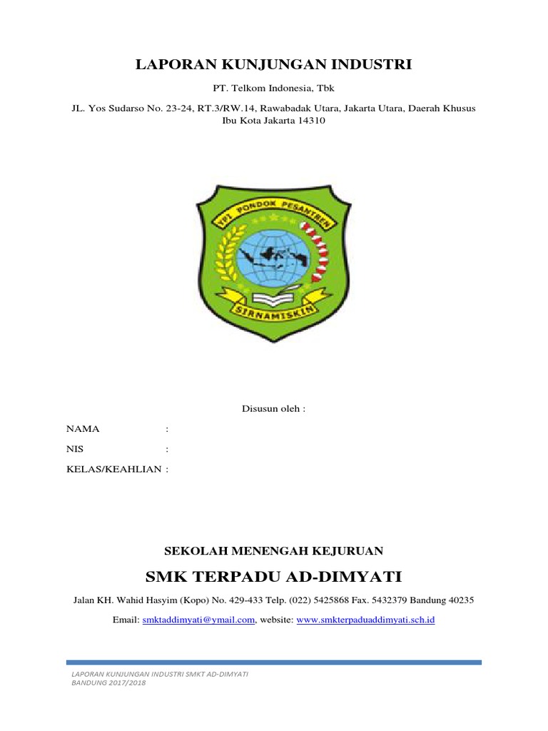 Contoh Jurnal Kunjungan Industri | PDF