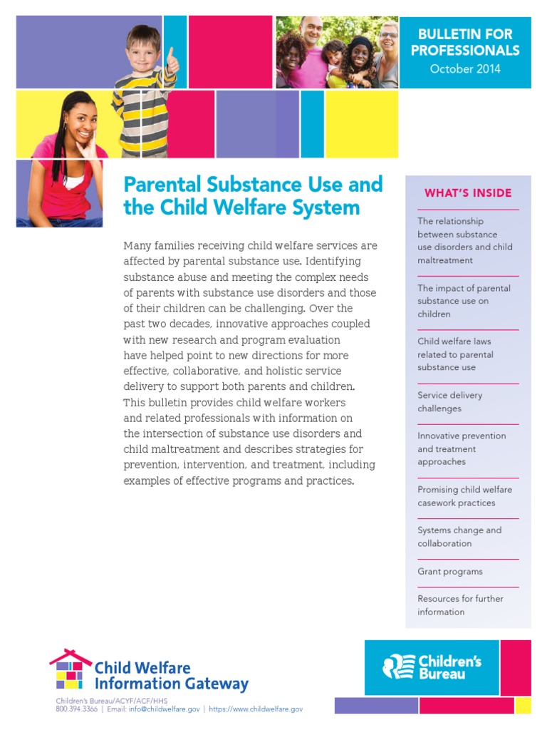Child Welfare Information Gateway (2014) - Parent Substance Use | PDF ...