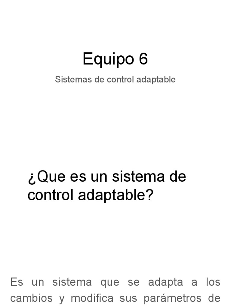 Control Adaptable | PDF | Sistema de control | Lenguaje de programación
