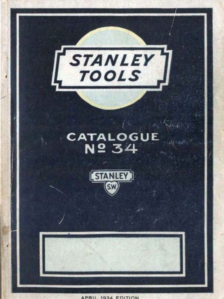Stanley 1934 New | PDF | Drill | Woodworking