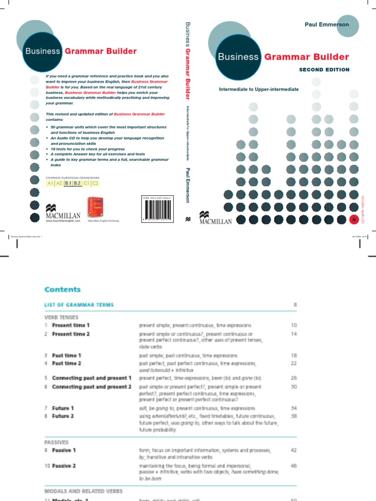 Business Grammar Builder | PDF | Verb | English Grammar