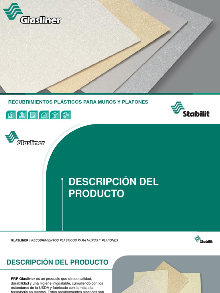 Recubrimientos Plásticos Glasliner | PDF | El plastico | Compuestos ...