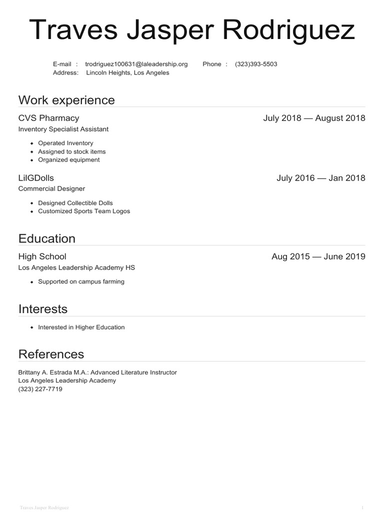 Rodriguez Resume Oct | PDF