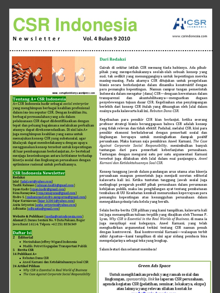 CSR Newsletter | PDF