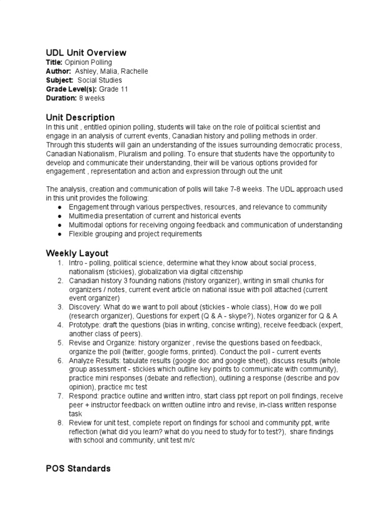 Udl Plan Cast | PDF | Opinion Poll | Globalization