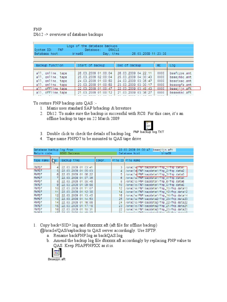 QAS Refresh | PDF | Oracle Database | Backup