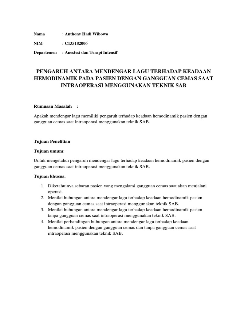 Dr. Anthony Hadi W | PDF