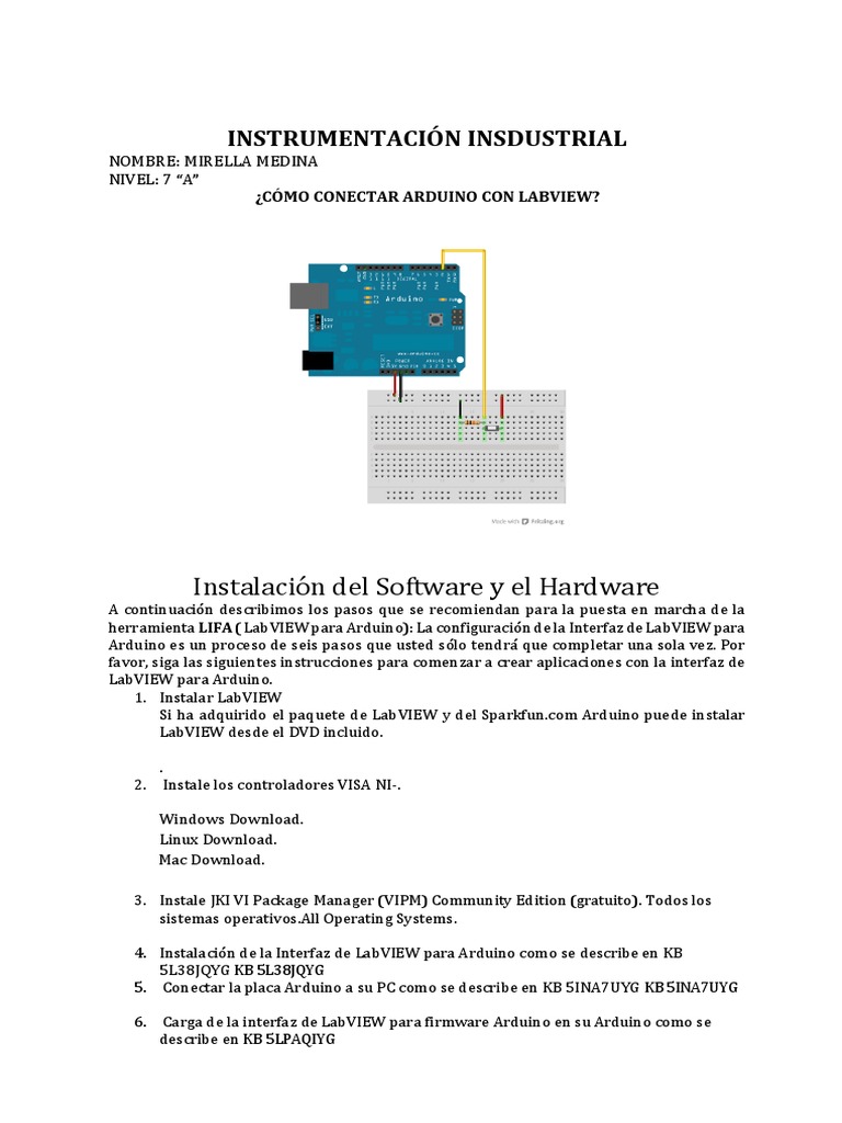 Arduino Con Labview | Descargar gratis PDF | Arduino | Entorno de ...