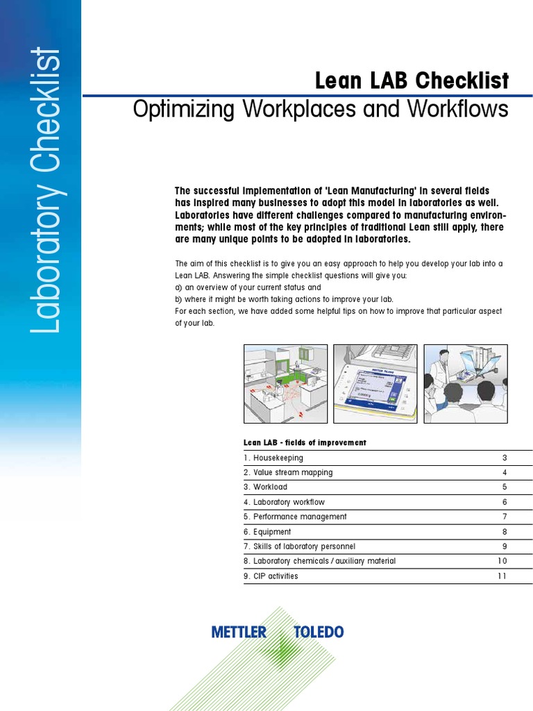 Checklist Lean Lab MS-TS | PDF | Lean Manufacturing | Laboratories