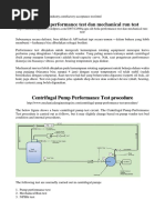 Pump Performance Test Procedure | PDF | Flow Measurement | Pump