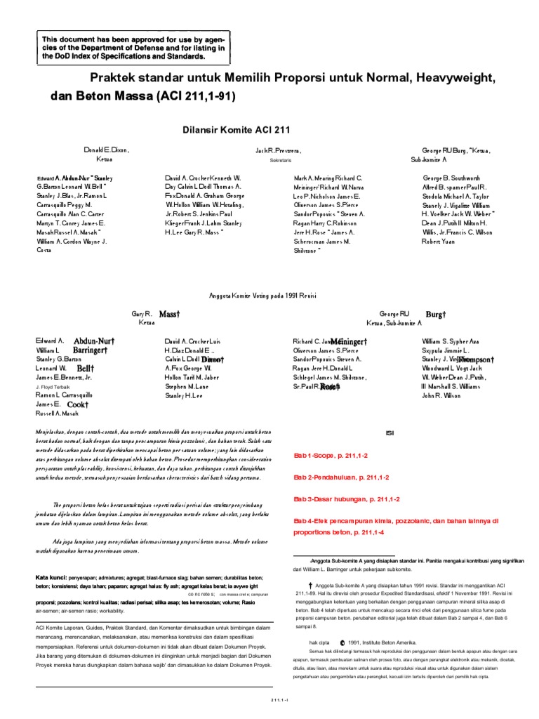 ACI 211.1-91.en - Id | PDF