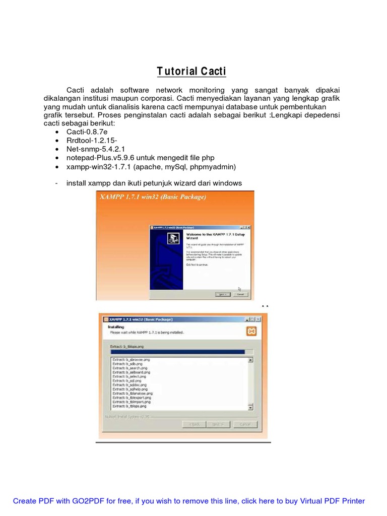 Tutorial Cacti | PDF | Komputer