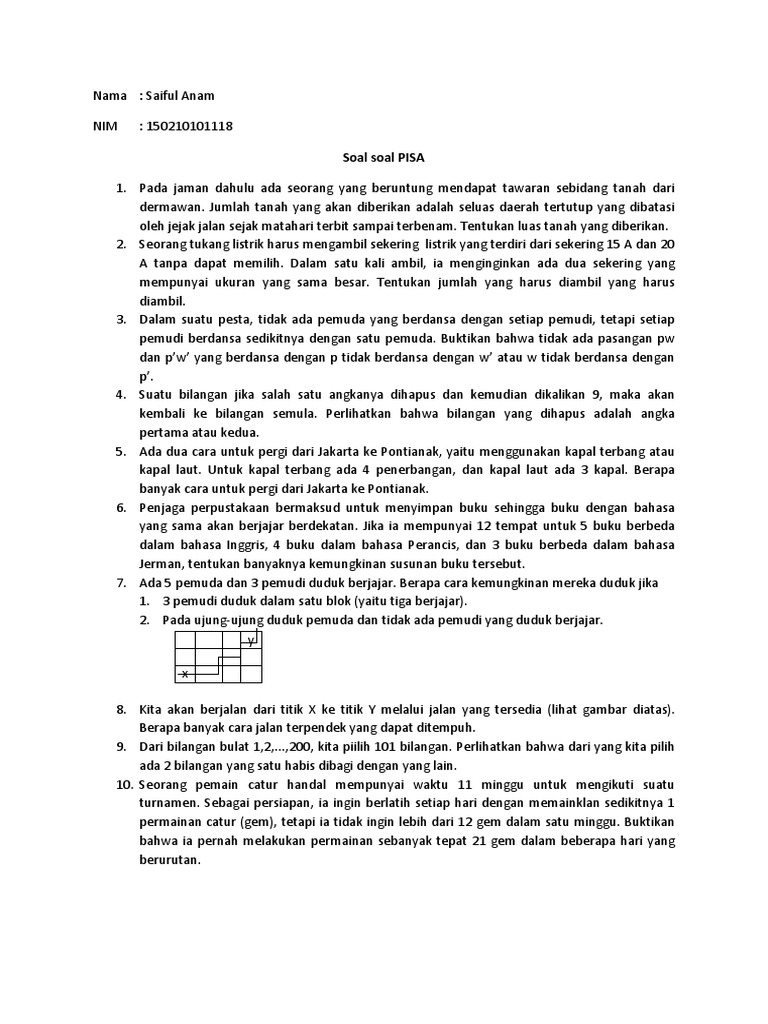Soal Soal Pisa | PDF