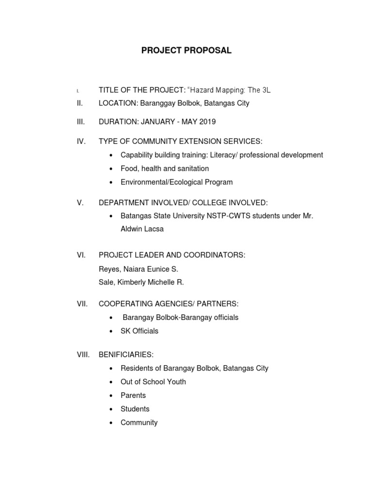 Project Proposal | PDF | Goal | Business