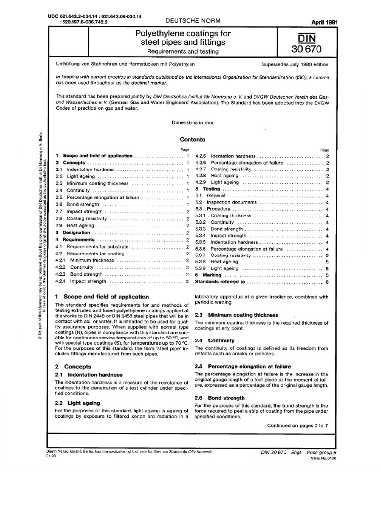 Din 30670 PDF | PDF
