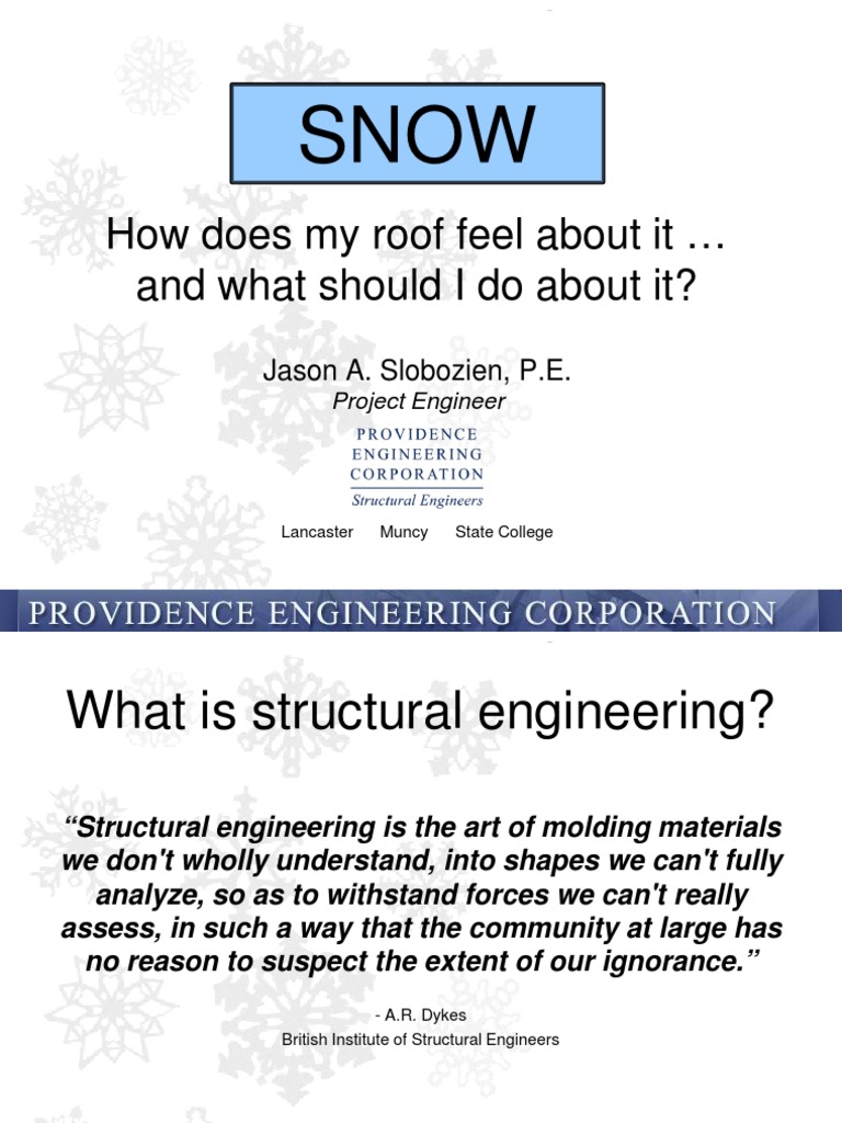 Snow Loads | PDF | Snow | Roof