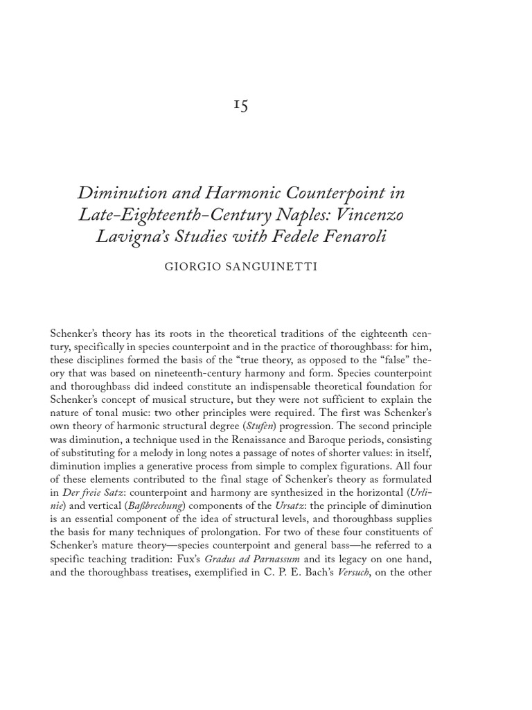 Diminution and Harmonic Counterpoint in | PDF | Scale (Music) | Harmony
