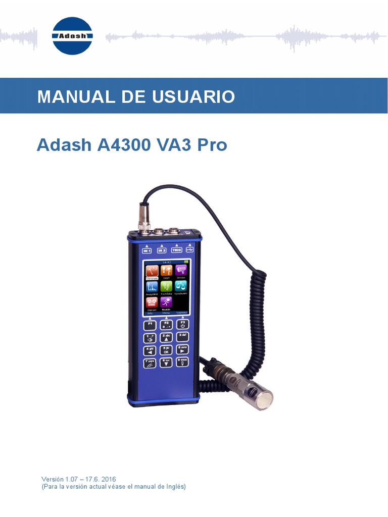 Adash A4300 VA3 Pro Manual Esp | PDF | Unidad Central de procesamiento | Diodo emisor de luz