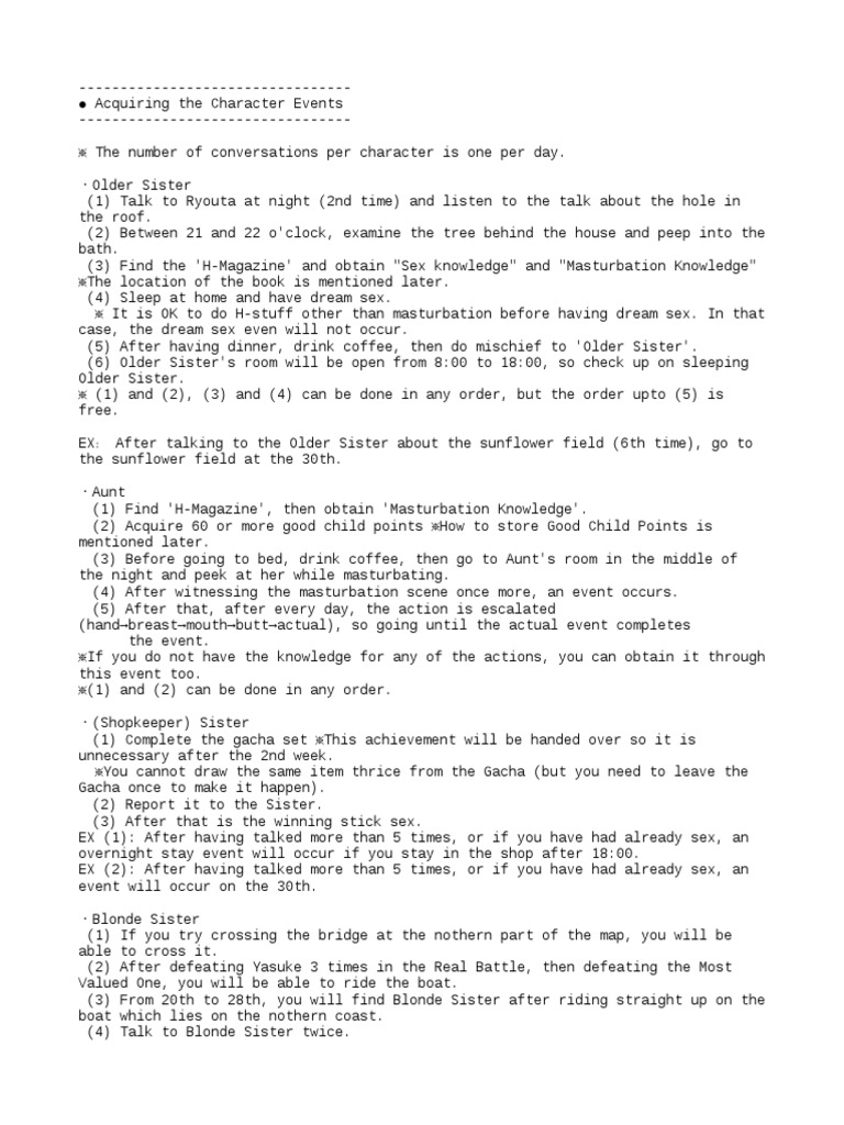 My Secret Summer Vacation Walkthrough | Nature