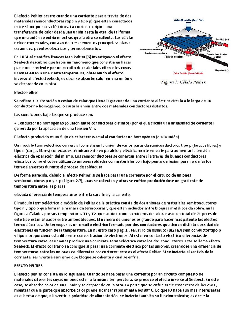 Peltier | PDF | Semiconductores | Materiales