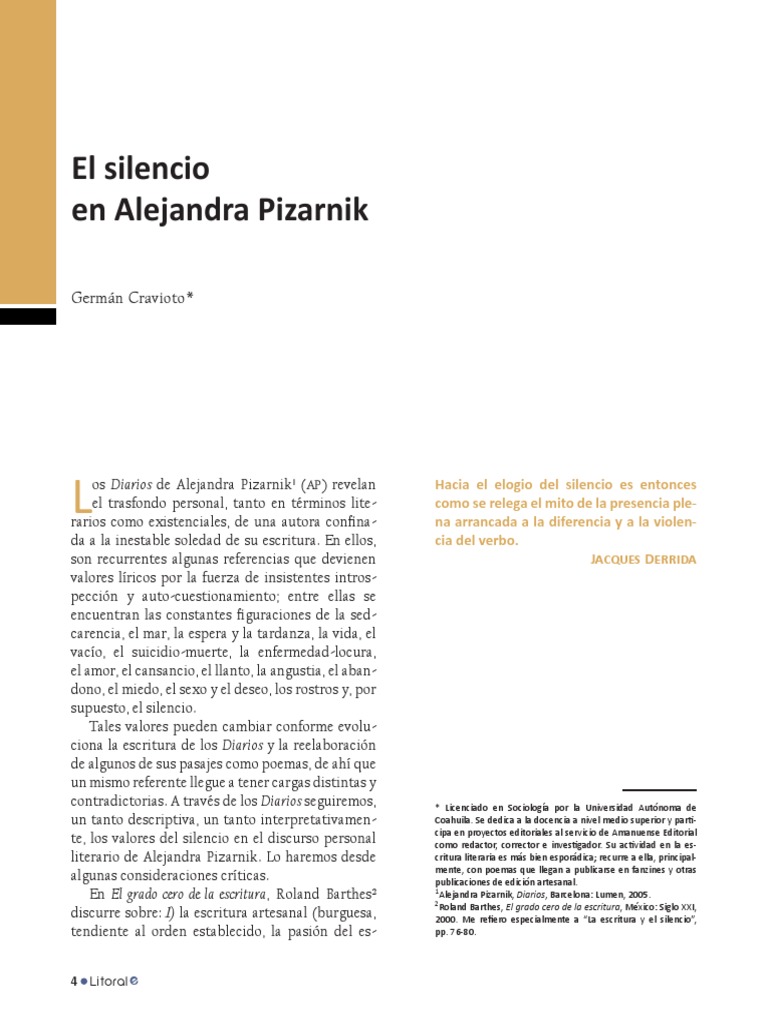 05 - Alejandra Pizarnik PDF | PDF | Amor