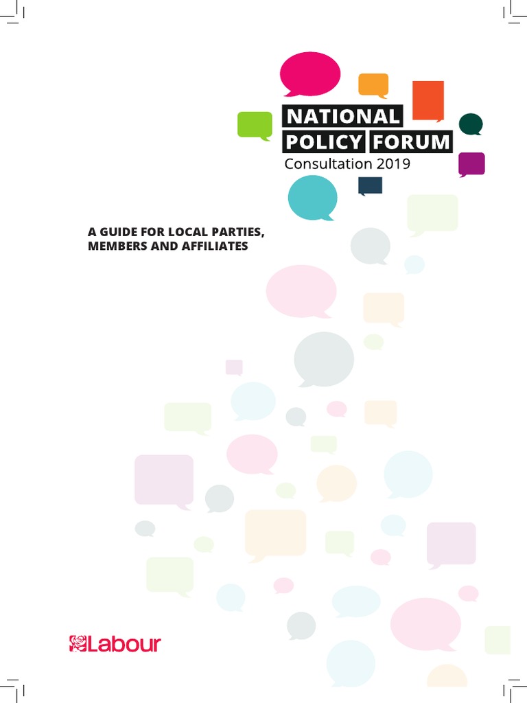 NPF Consultation 2019 A Guide For Local Parties, Members and Affiliates ...