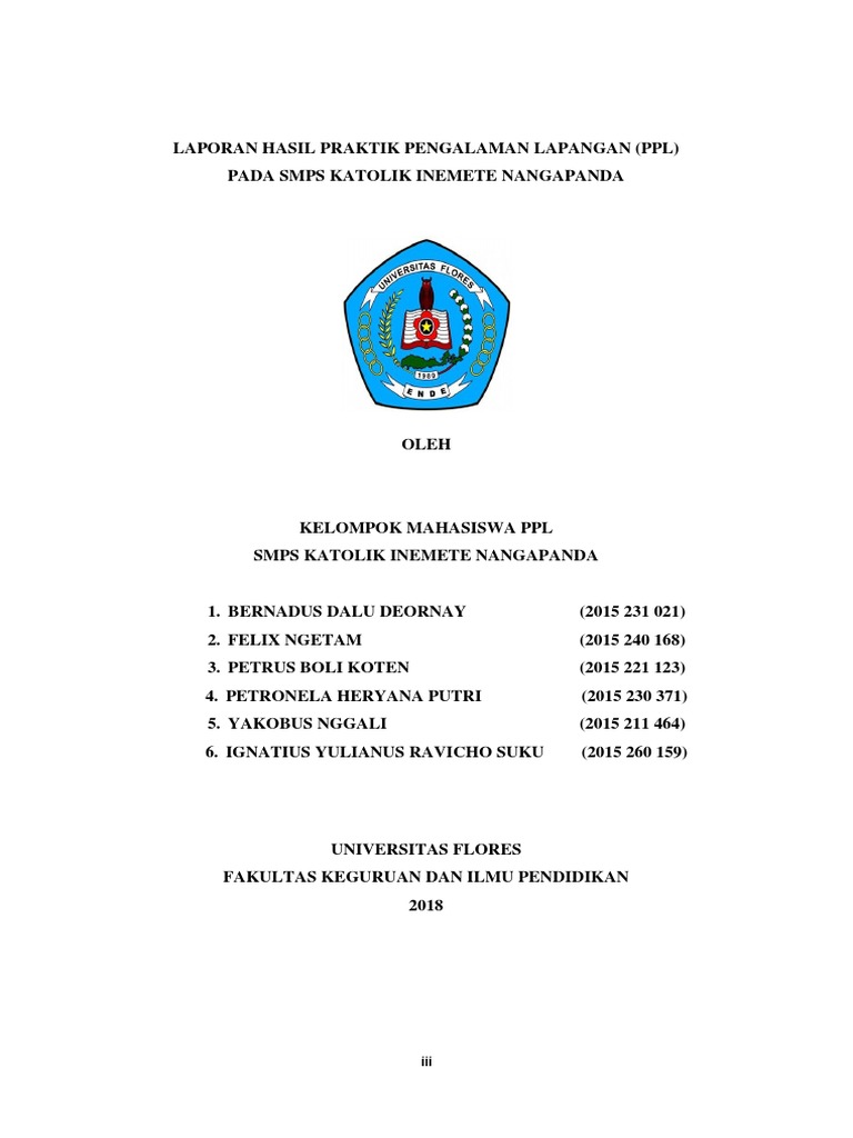 Contoh Laporan PPL | PDF