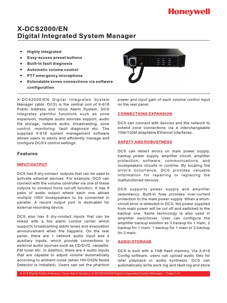 X-DCS2000EN - X618 en Digital System Integrator | Download Free PDF ...