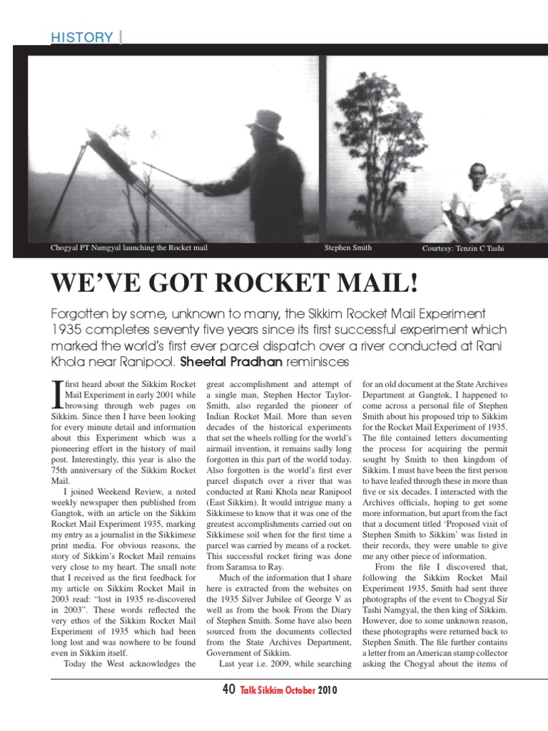 Rocket Mail | PDF | Mail | Philately