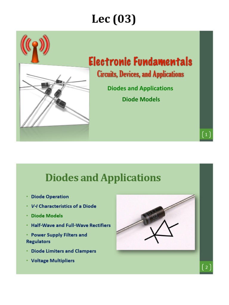 Chapter3 Diode | PDF | Diode | P–N Junction