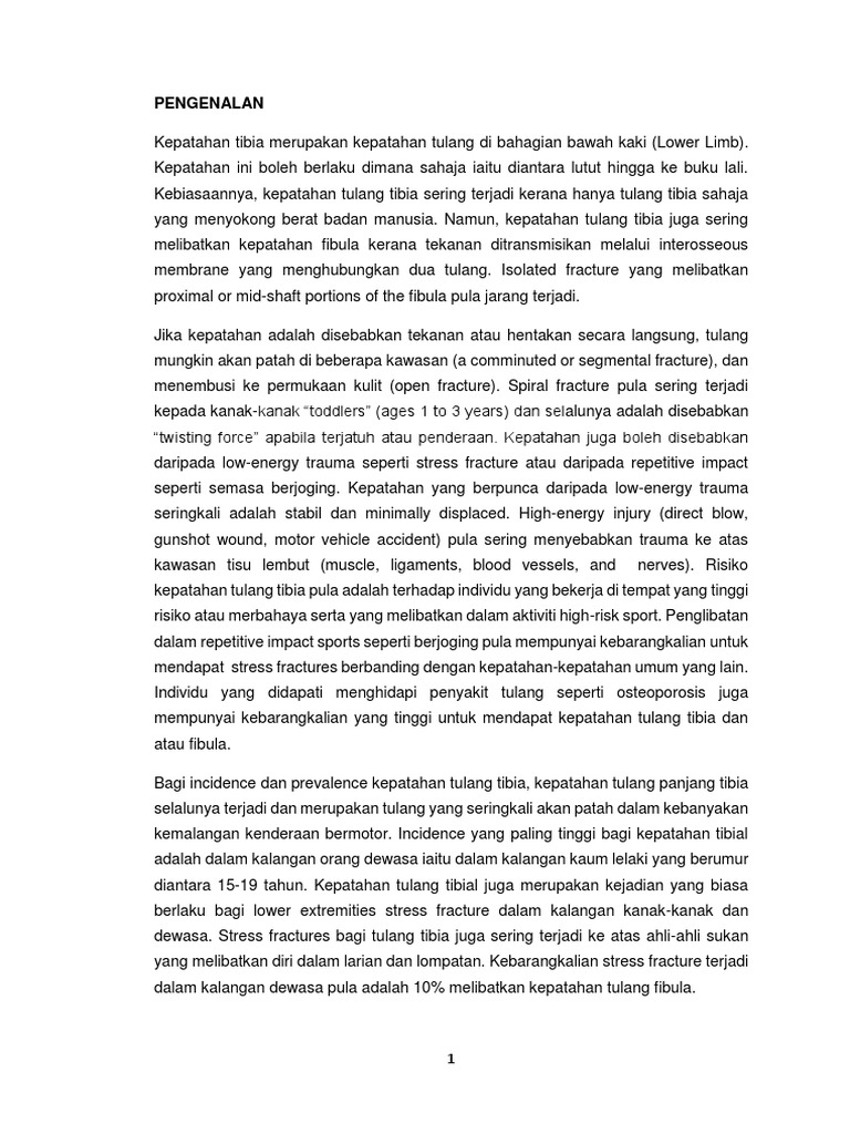 Case Study - Tibia | PDF