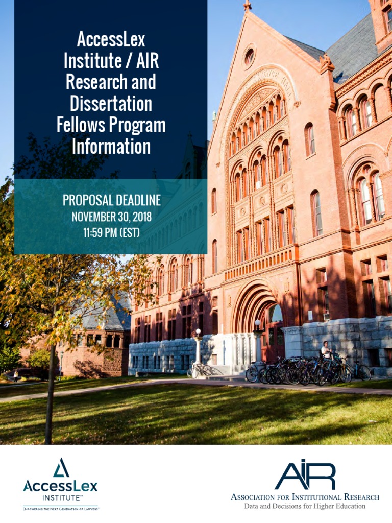 Accesslex Institute Air Grant Guidelines 2018 Pdf Pdf Graduate