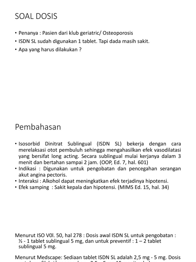 Soal Dosis ISDN SL | PDF