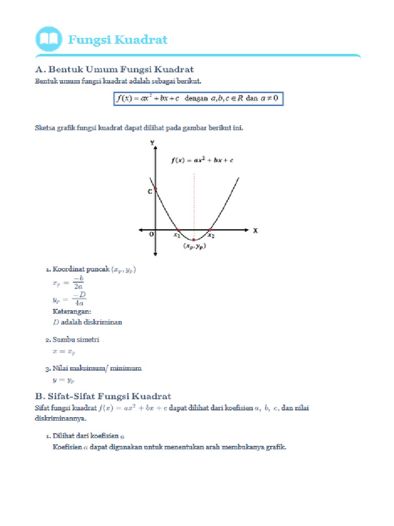 Fungsi Kuadrat | PDF