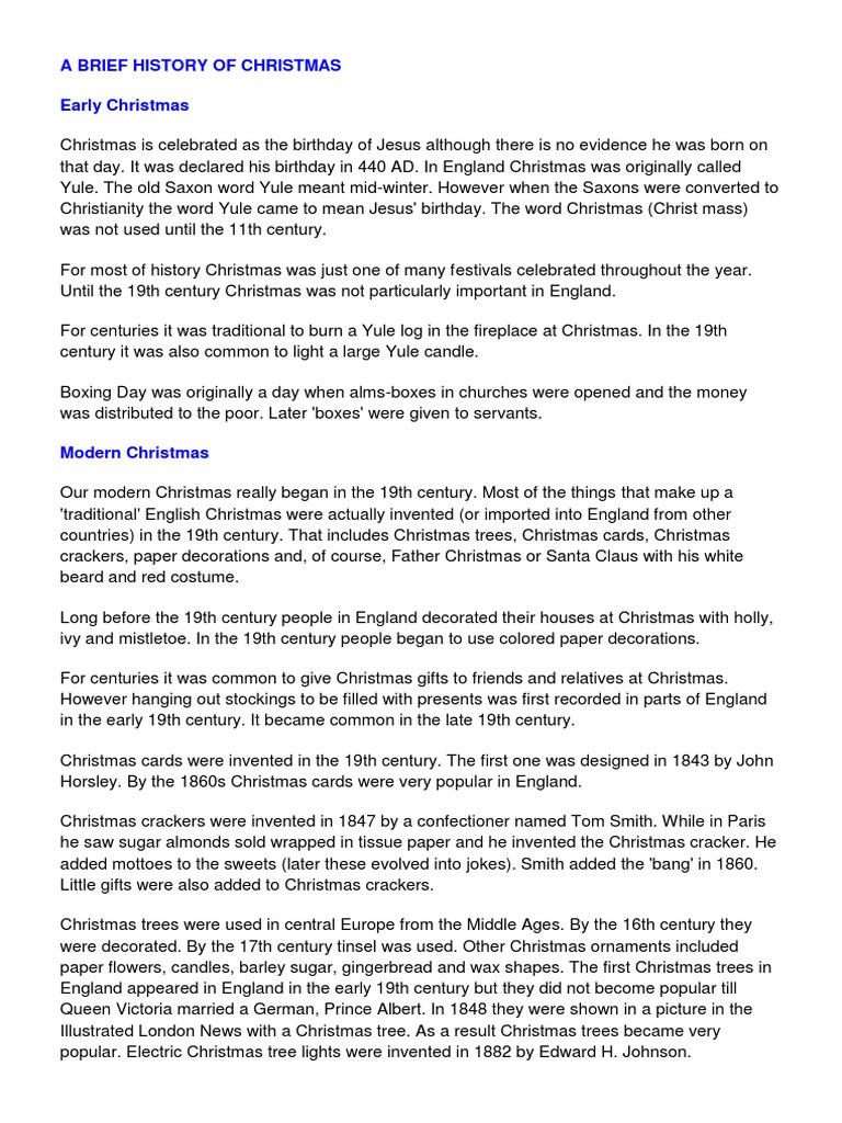 History and Traditions of Christmas | PDF | Santa Claus | Christmas