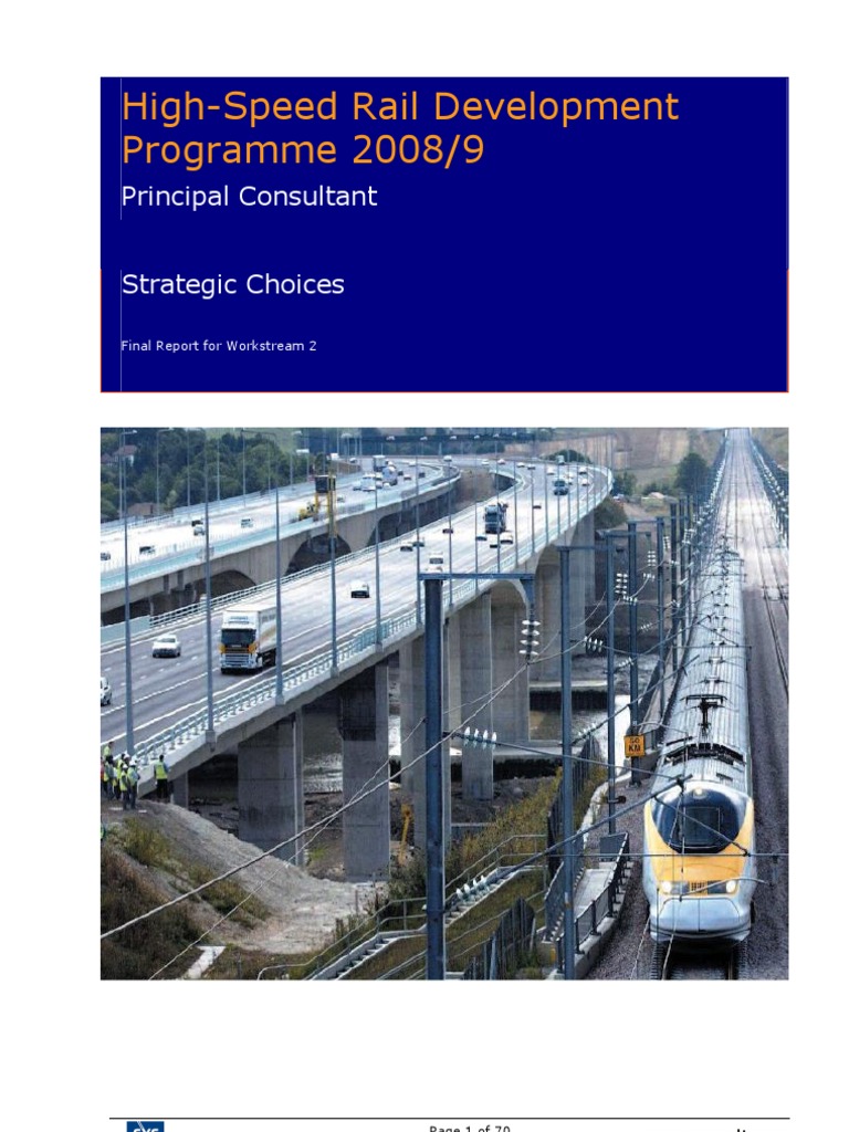 High-Speed Rail Development Programme | PDF | High Speed Rail | Rail ...