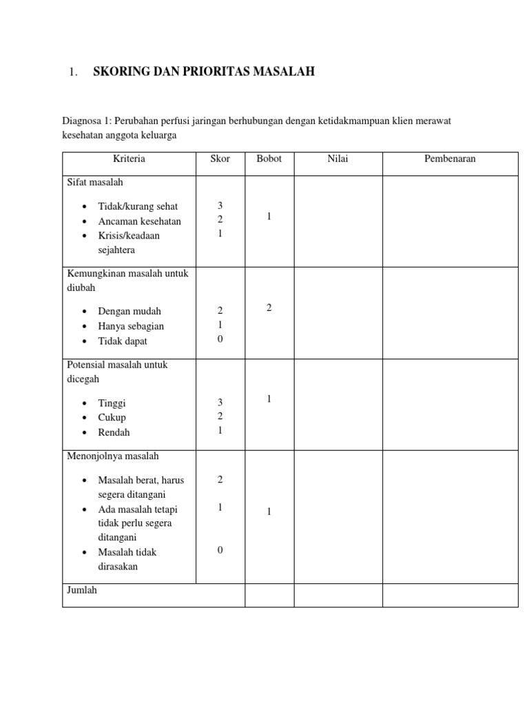 Contoh Skoring Dan LK | PDF