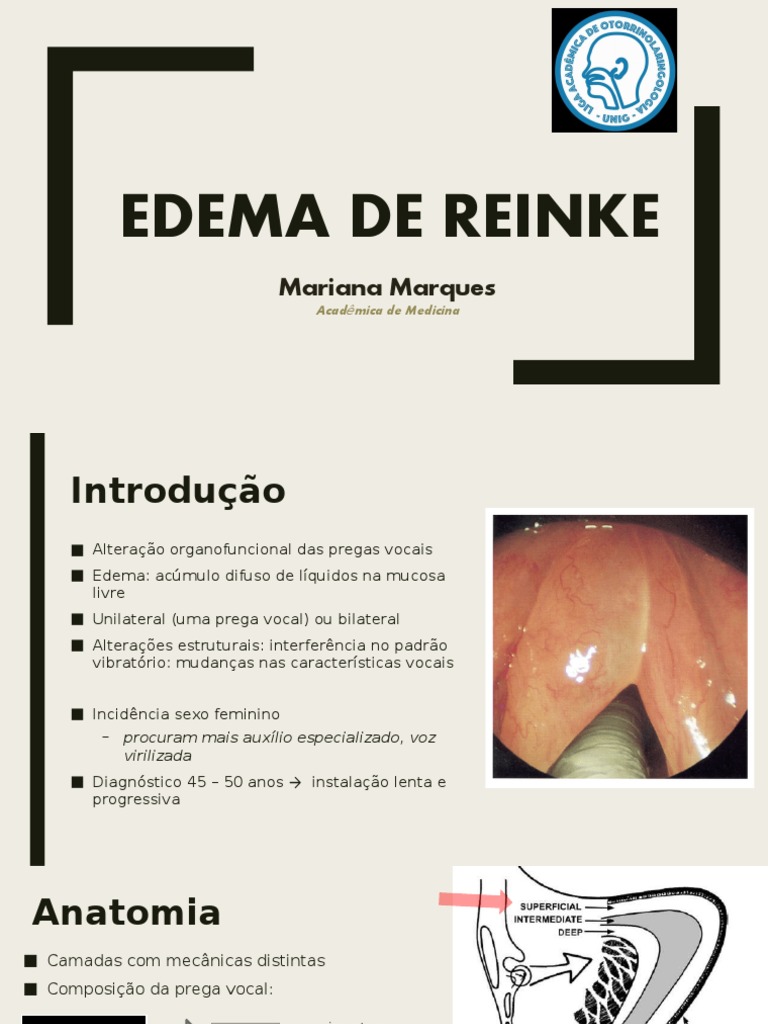 Edema de Reinke | PDF | Canto | Voz humana