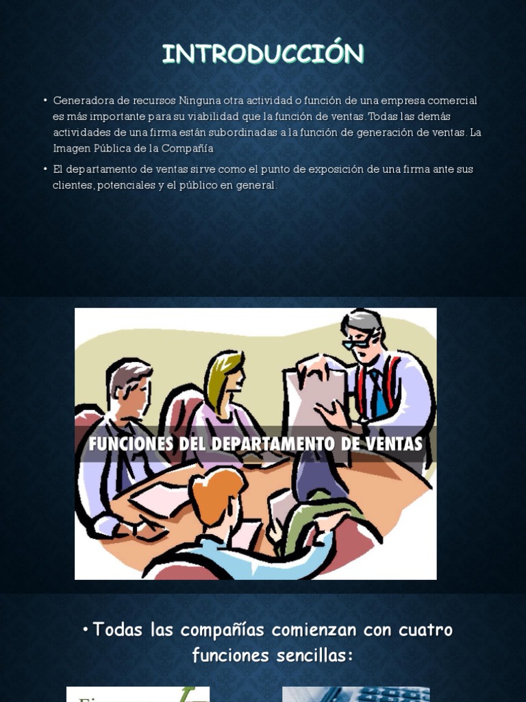 Funciones Del Departamento de Ventas | PDF | Publicidad | Gestión de ...