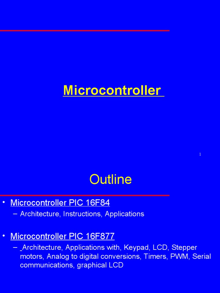 PIC 16F84 Microcontroller Overview | PDF | Microcontroller | Subroutine