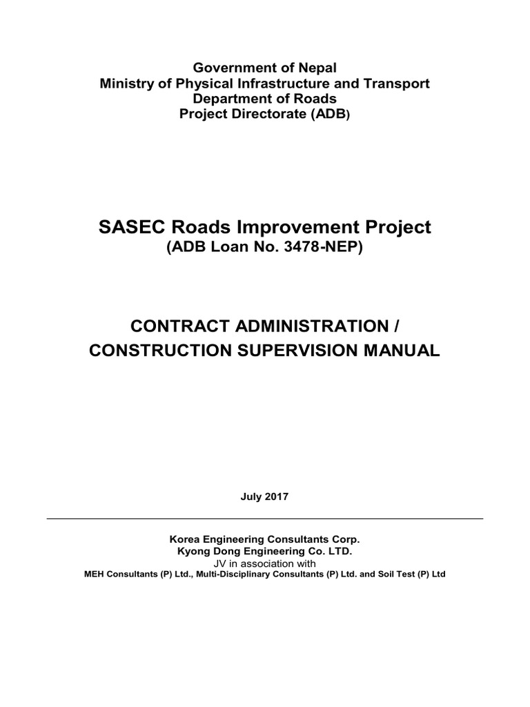 Part 1 - Contract Administration Manual | PDF | Sexually Transmitted ...