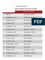 99 Names of Allah with Meanings | PDF | Conceptions Of God | Monotheism