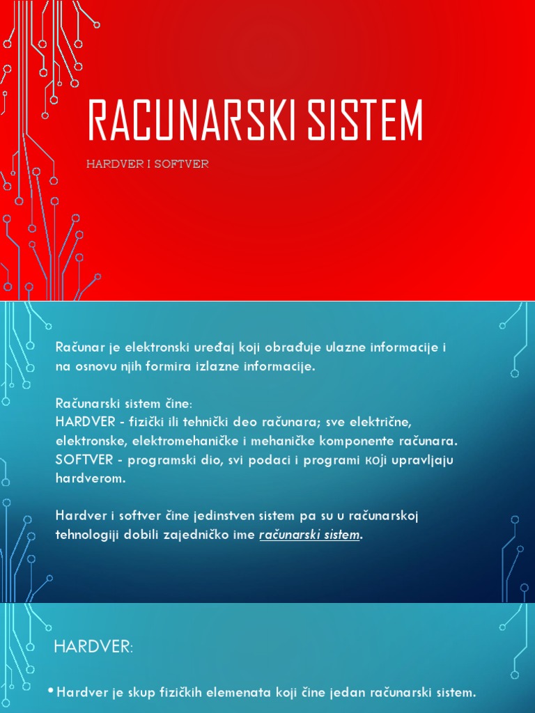 Racunarski Sistem | PDF
