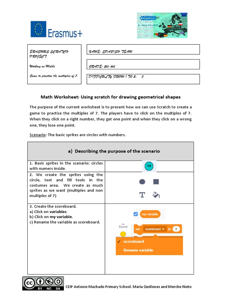 Scratch Game for Multiples of 7 | PDF | Scratch (Programming Language ...