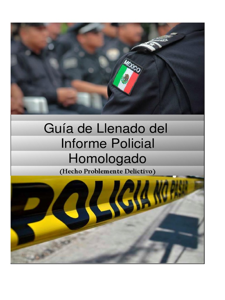 Guía de Informe Policial Homologado 2019 | PDF | Policía | Calendario