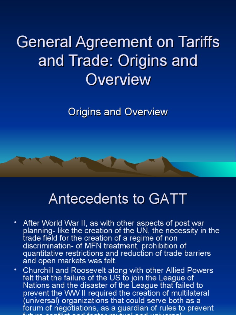 An Overview of the Origins and Foundational Principles of the General ...