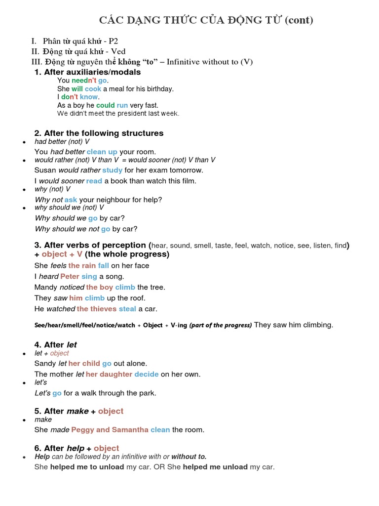 Các D NG TH C C A Đ NG T (V) | PDF | Linguistic Morphology | Linguistic Typology