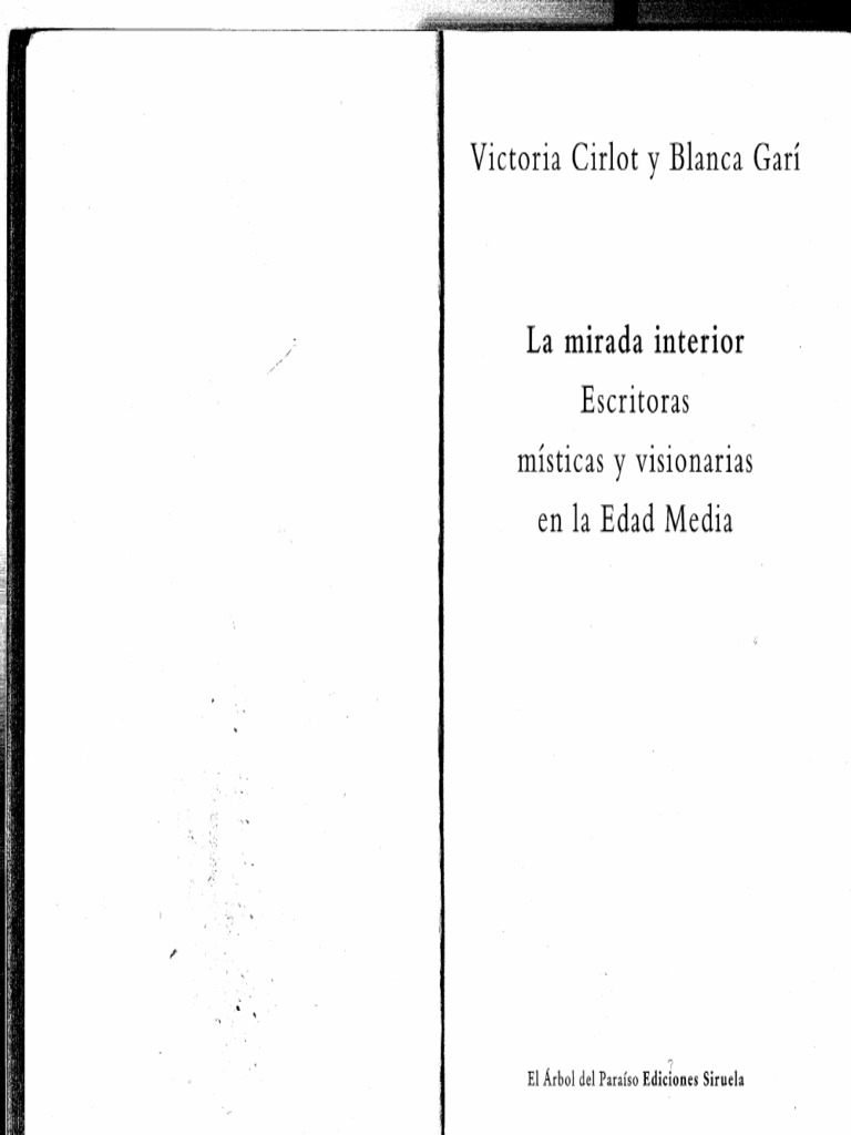 Cirlot y Gar - La Mirada Interior Matilde de Magdeburgo | PDF